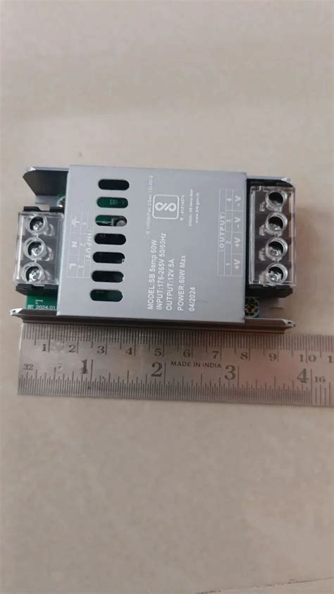 12v 5a Smps 60w Dc Metal Power Supply At ₹ 155 Piece Mumbai Id 2856404715812