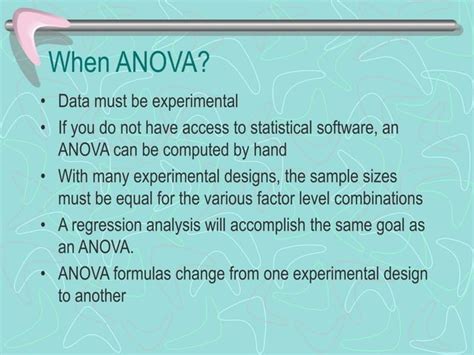Anova Presentation Ppt