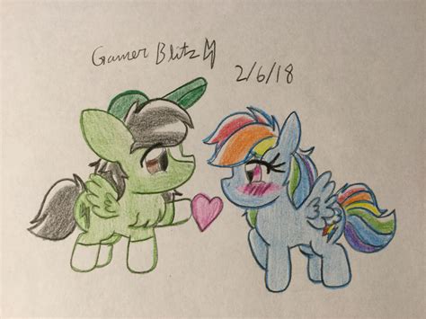 Blitz Confesses To Rainbow Dash Chibi By Gmangamer25 On Deviantart