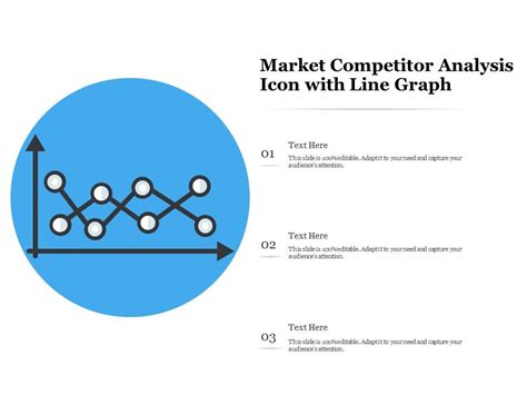 Market Competitor Analysis Icon With Line Graph PowerPoint Slides Diagrams Themes For PPT