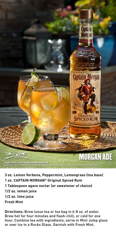 Morgan Ade With Captain Morgan Original Spiced Rum Is A New Twist On An