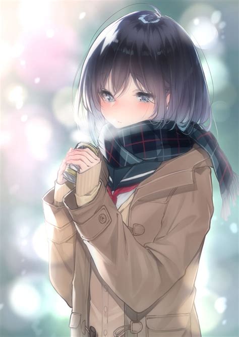 ダブルタップで拡大 クールなアニメの女の子 イラスト 芸術的アニメ少女