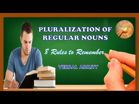 PLURALIZATION OF REGULAR NOUNS 8 RULES TO REMEMBER YouTube