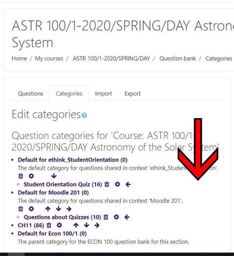 How Do I Add Categories To The Question Bank In Moodle Moodle