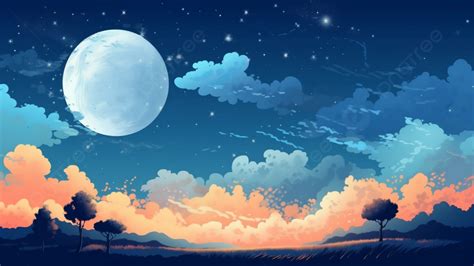 달 푸른 달 빨간색 배경 달 일러스트 스타일 하늘 배경 일러스트 및 사진 무료 다운로드 Pngtree