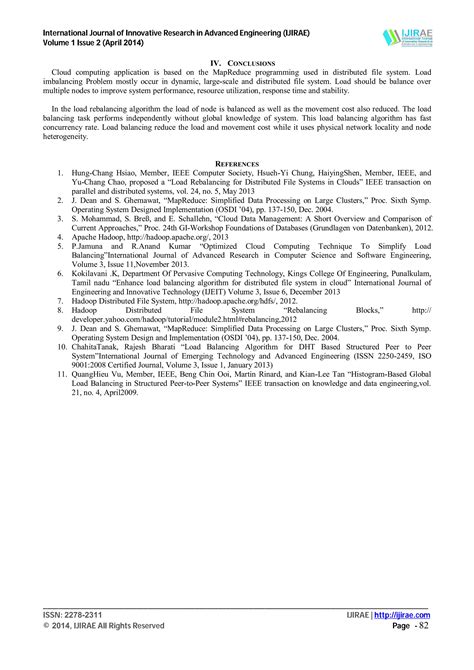 Survey On Load Rebalancing For Distributed File System In Cloud Pdf