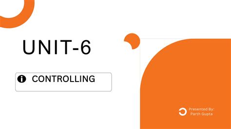Controlling Process Types And Techniques Pptx
