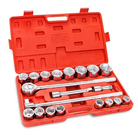 Xtremepowerus 34 In Drive Socket Wrench Set Standard Sae Tools 21