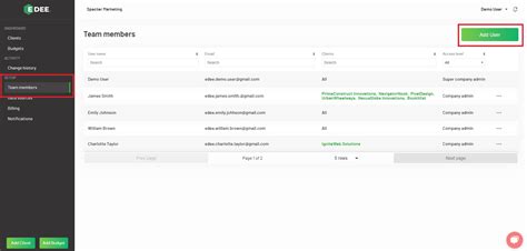 Adding A Team Member Edee Help Center
