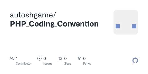 Github Autoshgamephpcodingconvention