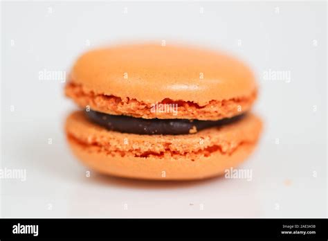 Delicious Macaron Sweets Arranged In Rows Colorful Macaroon Dessert On