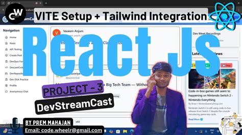 🔧 React Vite Tailwind Css Setup From Scratch Project Setup 2025 Beginner Devstreamcast