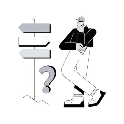 Premium Vector Decision Making Abstract Concept Vector Illustration