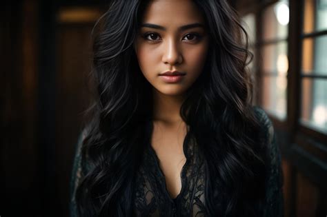 Premium Ai Image Ultra Real Model Full Body Shot Photo Of Years Old Woman Generative Ai