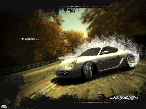 배경 화면 Nfs 니드포 스피드 가장 원한 포르쉐 도로 경향 나무 1600x1200 Coolwallpapers