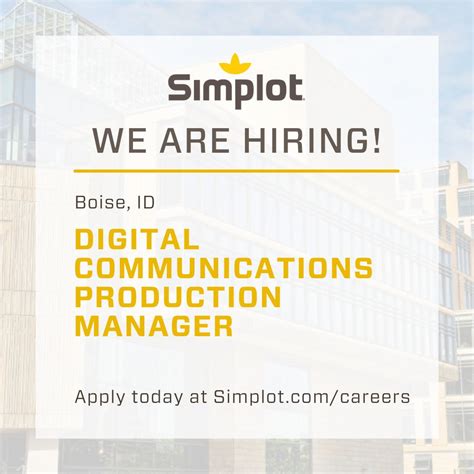 j r simplot company on linkedin join our team the j r simplot company is looking for a digital…