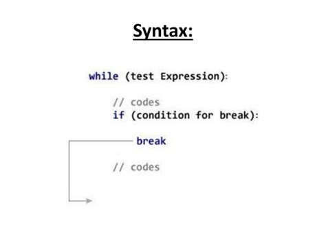 looping statements and control statements in python pptx