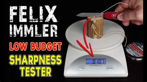 How Sharp Is Our Knife Determine It With A Kitchen Scale And Fishing
