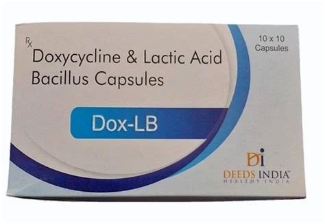 Doxycycline Lactic Acid Bacillus Capsules At Box Tirupati ID
