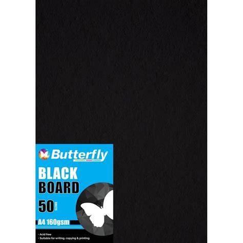 Project Board Black 160gsm A4 Pack Of 50 X 2 Shop Today Get It Tomorrow