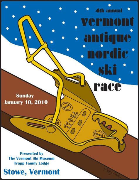 Vermont Ski Race Wretro Image Vintage Ski Posters Ski Posters