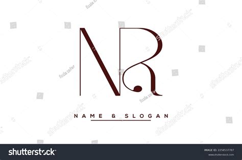 Nr Rn Abstract Letters Logo Monogram Stock Vector Royalty Free 2258537787 Shutterstock