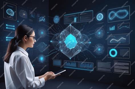 premium photo big data technology and data science data scientist