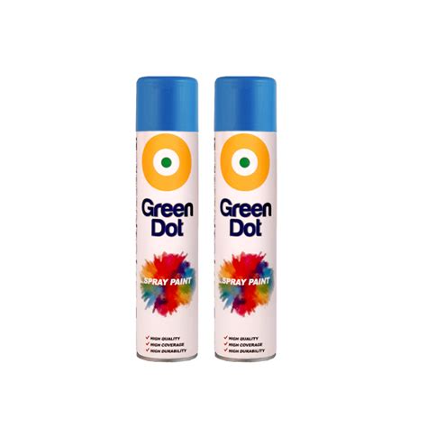 اسپری رنگ آبی روشن 250 میل گرین دات مجموعه 2 عددی فروشگاه اینترنتی