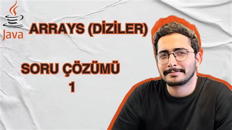 COMP101 JAVA Arrays Diziler Soru Çözümü 1 YouTube