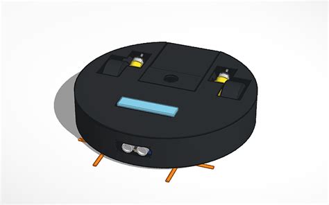 3d Design Robot Vacuum Cleaner Cleanbot Tinkercad