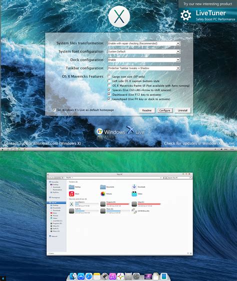 OS X Mavericks Transformation UX Pack Released Tips Tweaks Customization Neowin