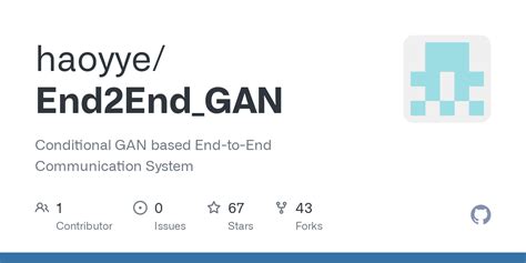 Github Haoyyeend2endgan Conditional Gan Based End To End