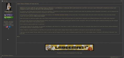 A Dark Theme In Windows 10 Some Say Yes Windows 10 Forums