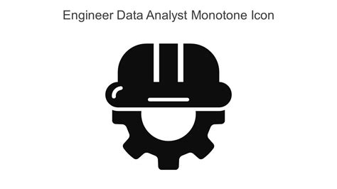 Engineer Data Analyst Monotone Icon In Powerpoint Pptx Png And Editable