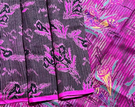 Vintage Silk Sari Women Wear 100 Pure Silk Sari Fabric 5 Yard Silk
