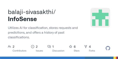 GitHub Balaji Sivasakthi InfoSense Utilizes AI For Classification