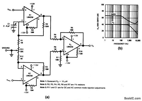 X100 Instrumentation Amplifier Amplifier Circuit Circuit Diagram