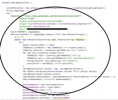 Android EVERYTHING FINE BUT Instead Of Show Polyline Getting Error