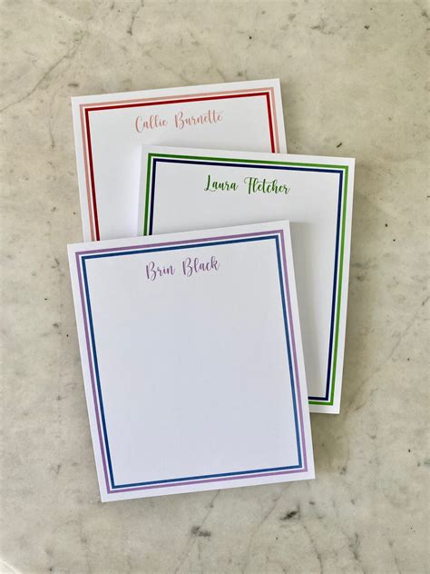 Personalized Notepad Colorblock • Calliespondence