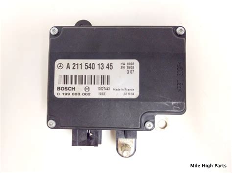 02 09 Mercedes W211 E Class Trunk Battery Load Control Module