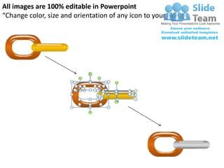 5 Stages Chain Process Powerpoint Slides Ppt Templates PPT