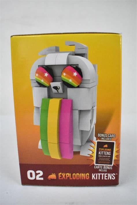 Exploding Kittens Rainbow Ralphing Cat Buildable Figure New