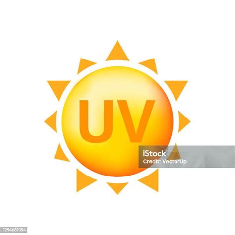 자외선 어떤 목적을 위한 훌륭한 디자인 위험 경고 아이콘입니다 화살표 아이콘입니다 컨셉 디자인용 자외선 차단 보호에 대한 스톡