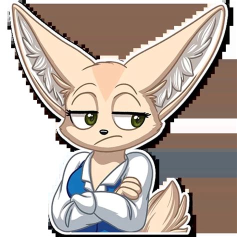 Fenneko From Aggretsuko By Sidnithefox — Whatsapp Stickers Pack