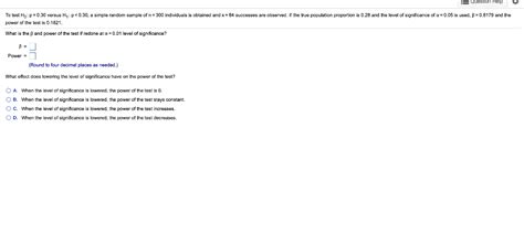 Solved 16 Question Help To Test Upper H