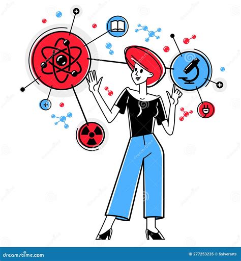 Scientist Discovering Science Theory And Making Experiments Vector