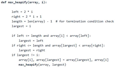 Solved Below Is Maxheapify Array I Python Code It Uses