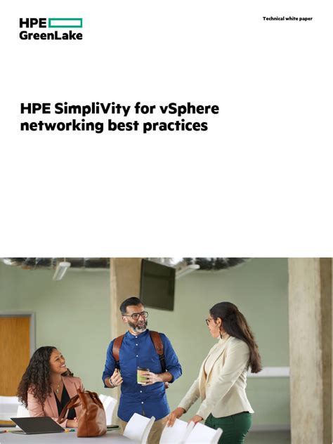 Hpe Simplivity For Vsphere Networking Best Practices A50000783enw Pdf Computer Network