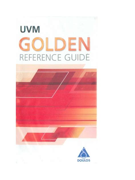 Uvm Golden Reference Guide Pdf