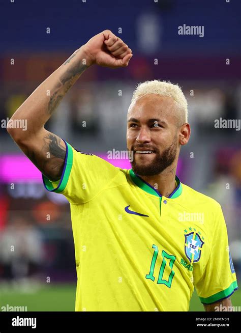 Doha Qatar Th December Neymar Jr Of Brazil Celebrates The Win During The FIFA World Cup